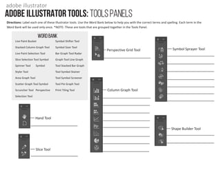 Tools and Workspaces for Adobe Illustrator | PPT