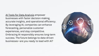 AI Tools for Data Analysis: How AI is Revolutionizing Data-Driven ...