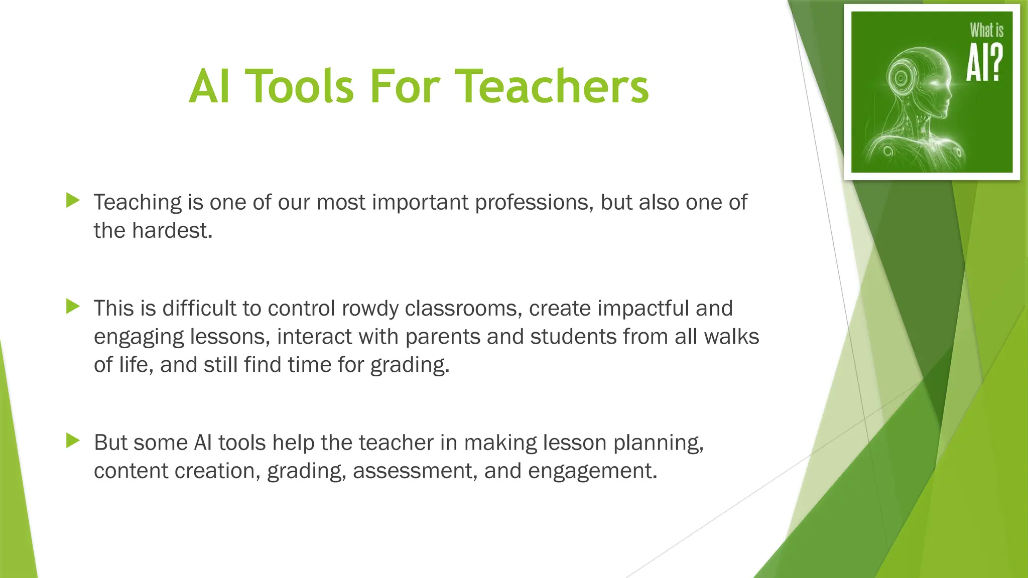 The AI Tools for Teachers at a Glance.pptx