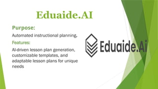 The AI Tools for Teachers at a Glance.pptx