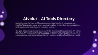 Here is a List of the Best AI Tools Directory | PPTX