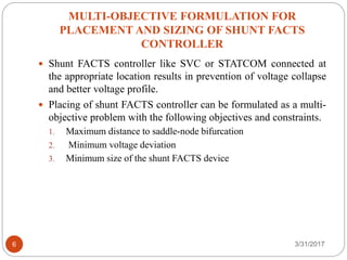 Optimal Placement of FACTS Controller | PPTX