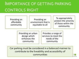 Parking Limitation Policies: The Influence of Car Parking Provision on ...