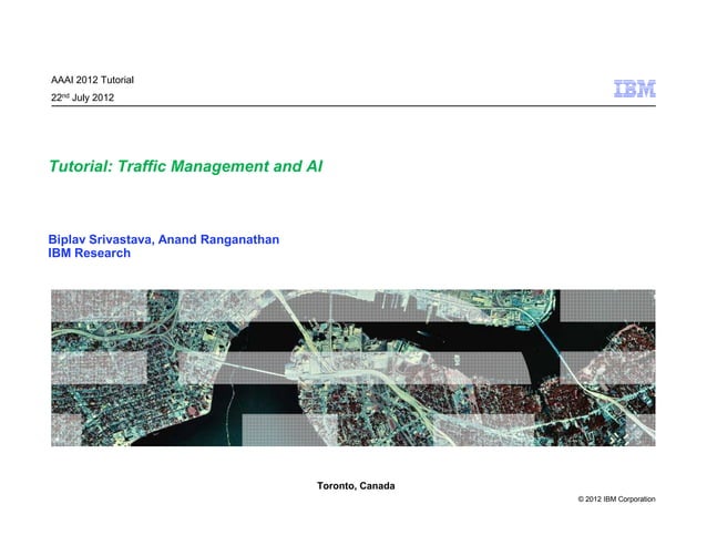 Tutorial on Taffic Management and AI | PPT