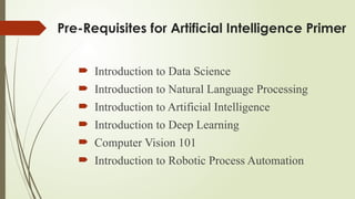 Artificial Intelligence Introduction training | PPTX