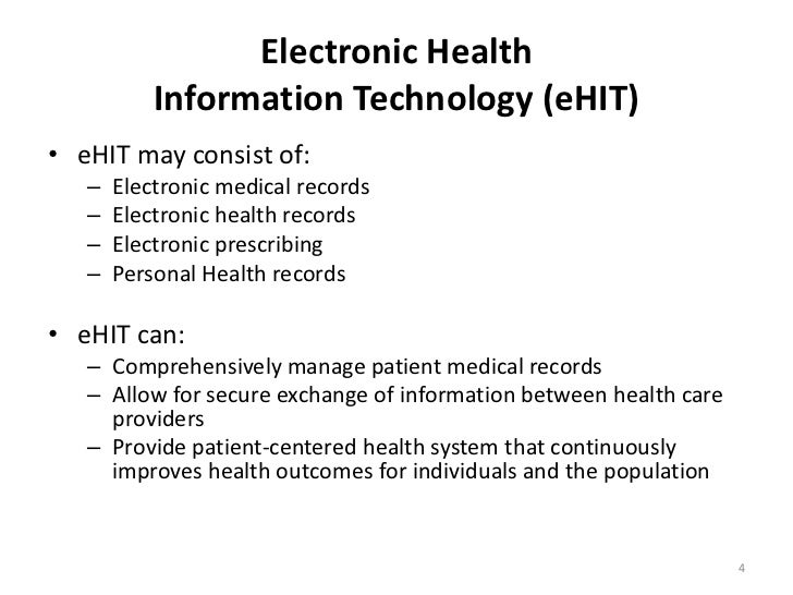 AITRP eHIT 101 tutorial