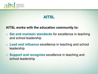 National Professional Standards for Teachers: Indigenous Perspectives ...