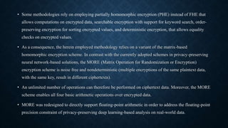 deep neural networkmodel implementation over homomorphically encrypted data | PPT