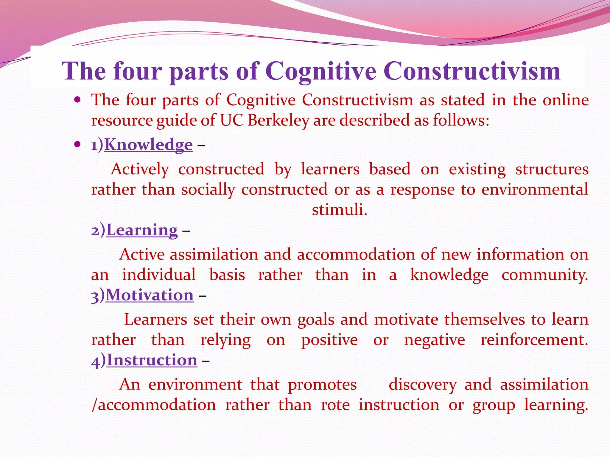 Aitt cognitive constructivism | PPTX