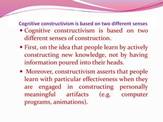 Aitt cognitive constructivism | PPTX