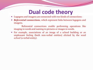 Aittpavio's dual coding theory | PPT