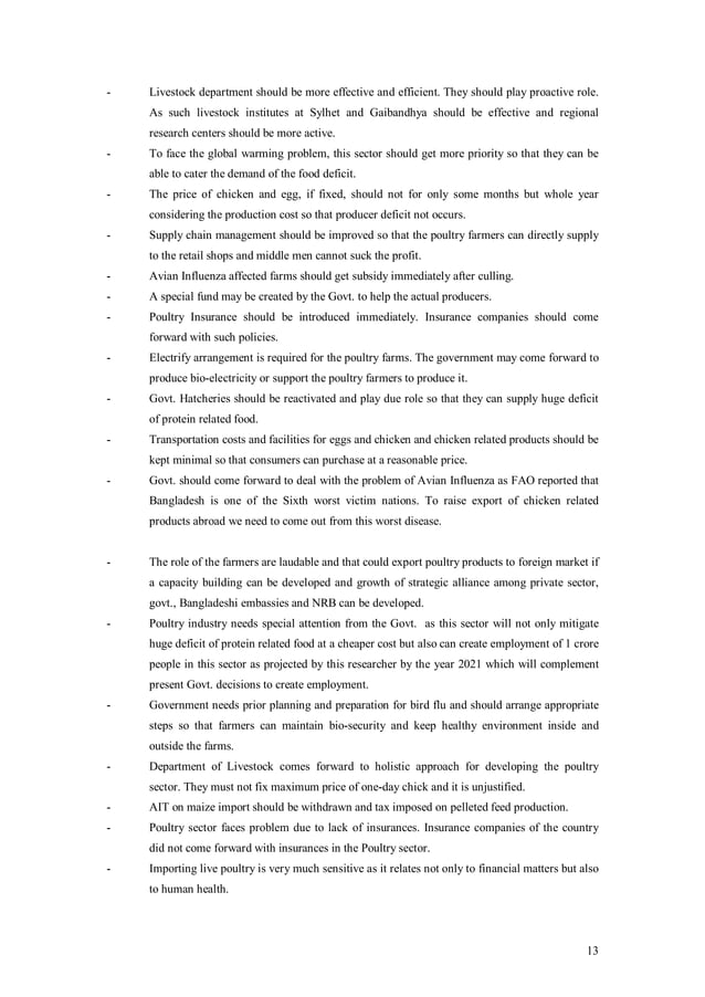 Problems and Prospects of Poultry Industry in Bangladesh: An Analysis | PDF