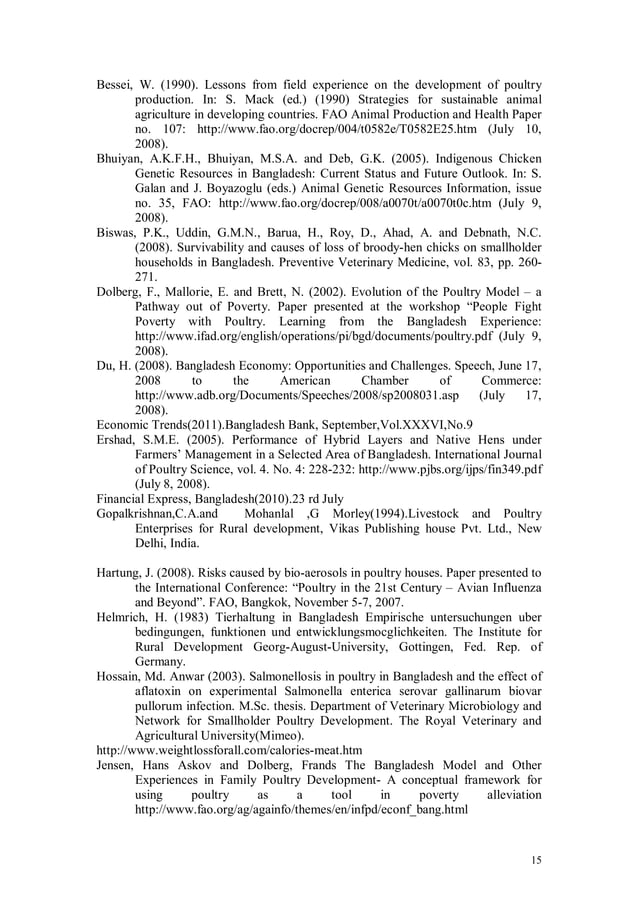 Problems and Prospects of Poultry Industry in Bangladesh: An Analysis | PDF