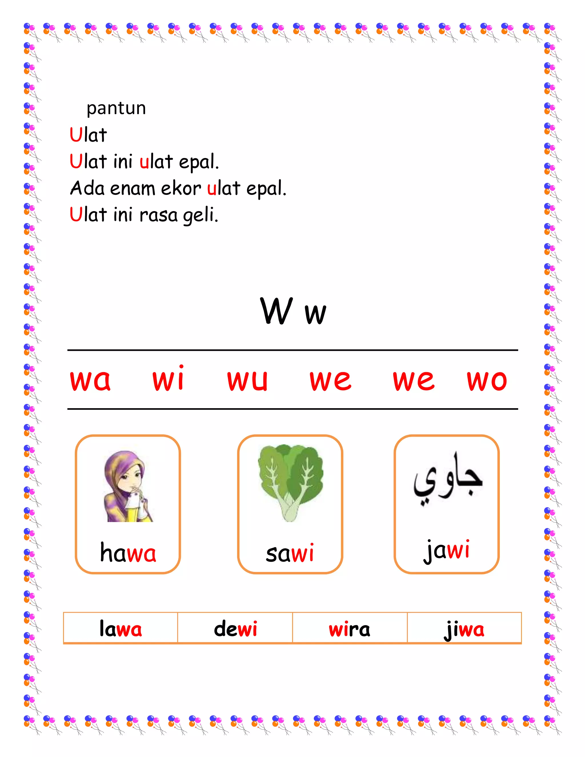 Modul bacaan kanak-kanak | DOCX
