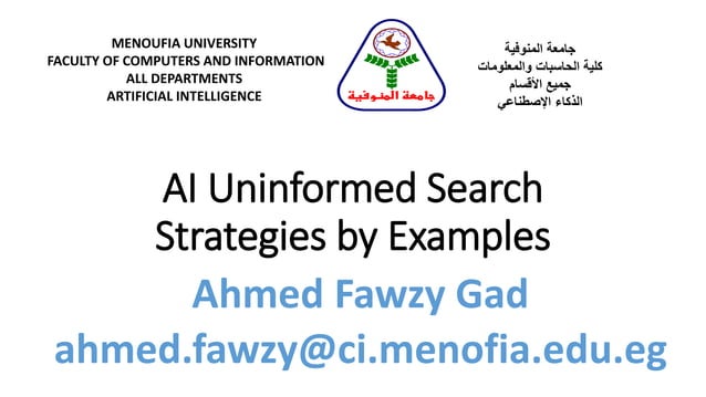 AI Uninformed Search Strategies by Examples | PDF | Search | Internet