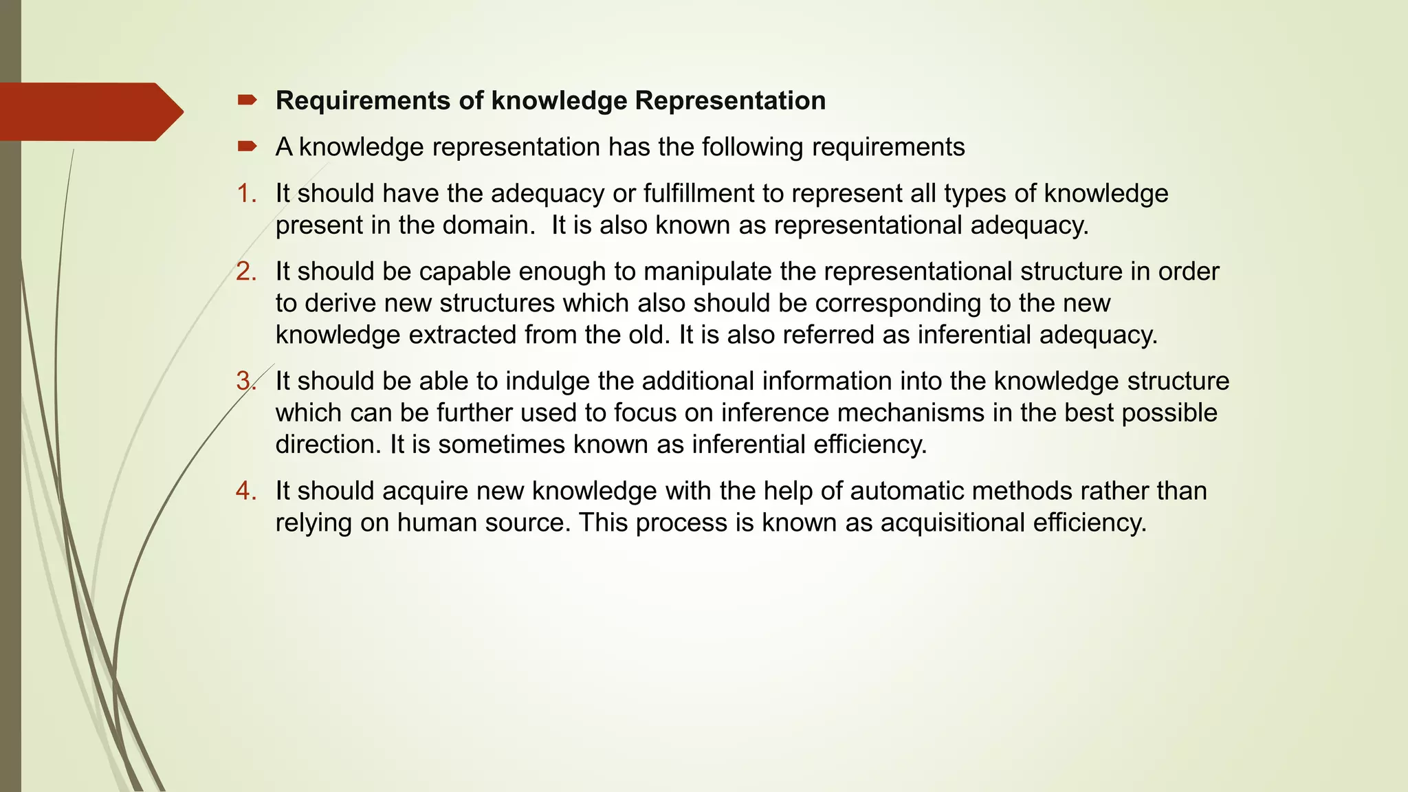 Artificial Intelligence_ Knowledge Representation | PPTX | Programming Languages | Computing