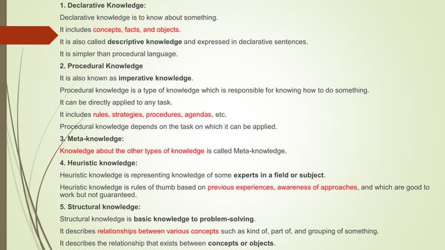 Artificial Intelligence_ Knowledge Representation | PPTX | Programming Languages | Computing