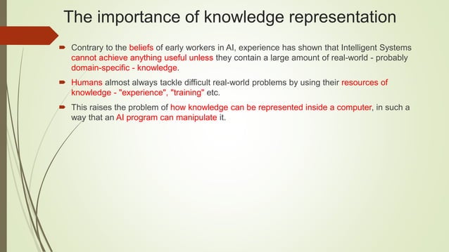 Artificial Intelligence_ Knowledge Representation | PPTX | Programming Languages | Computing