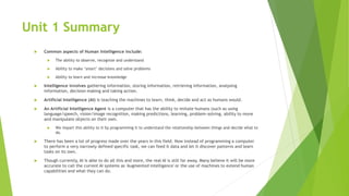 Introduction to Artificial Intelligence: AIM tinkering Lab Unit 1 | PPT