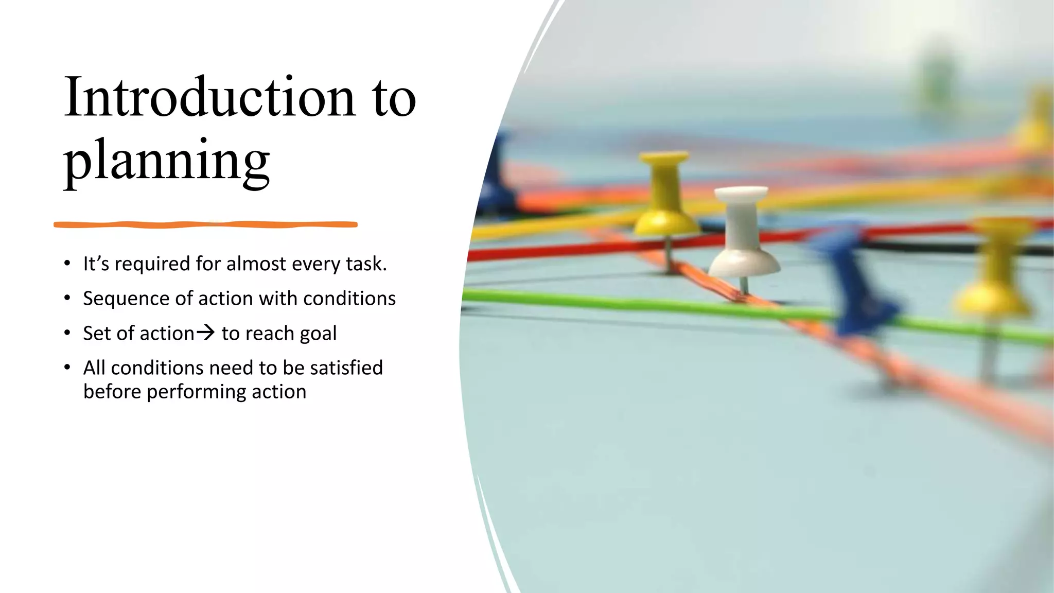 Planning in AI(Partial order planning) | PPTX