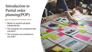 Planning in AI(Partial order planning) | PPTX