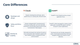 AI Upskilling by LOKAL - Claude vs. Chatgpt | PPTX