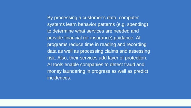 AI USES IN FINTECH | PPT AI USES IN FINTECH | PPT