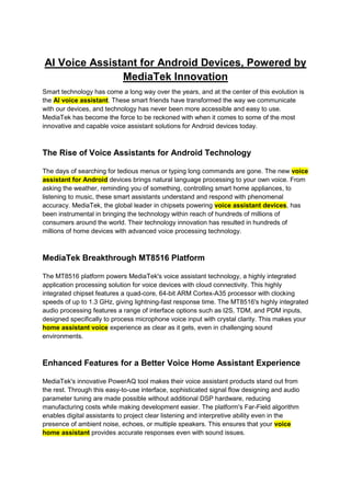 AI voice assistant powered by MediaTek.pdf