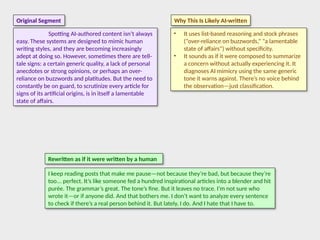 AI vs Human Writing: Can You Tell the Difference? | PPTX