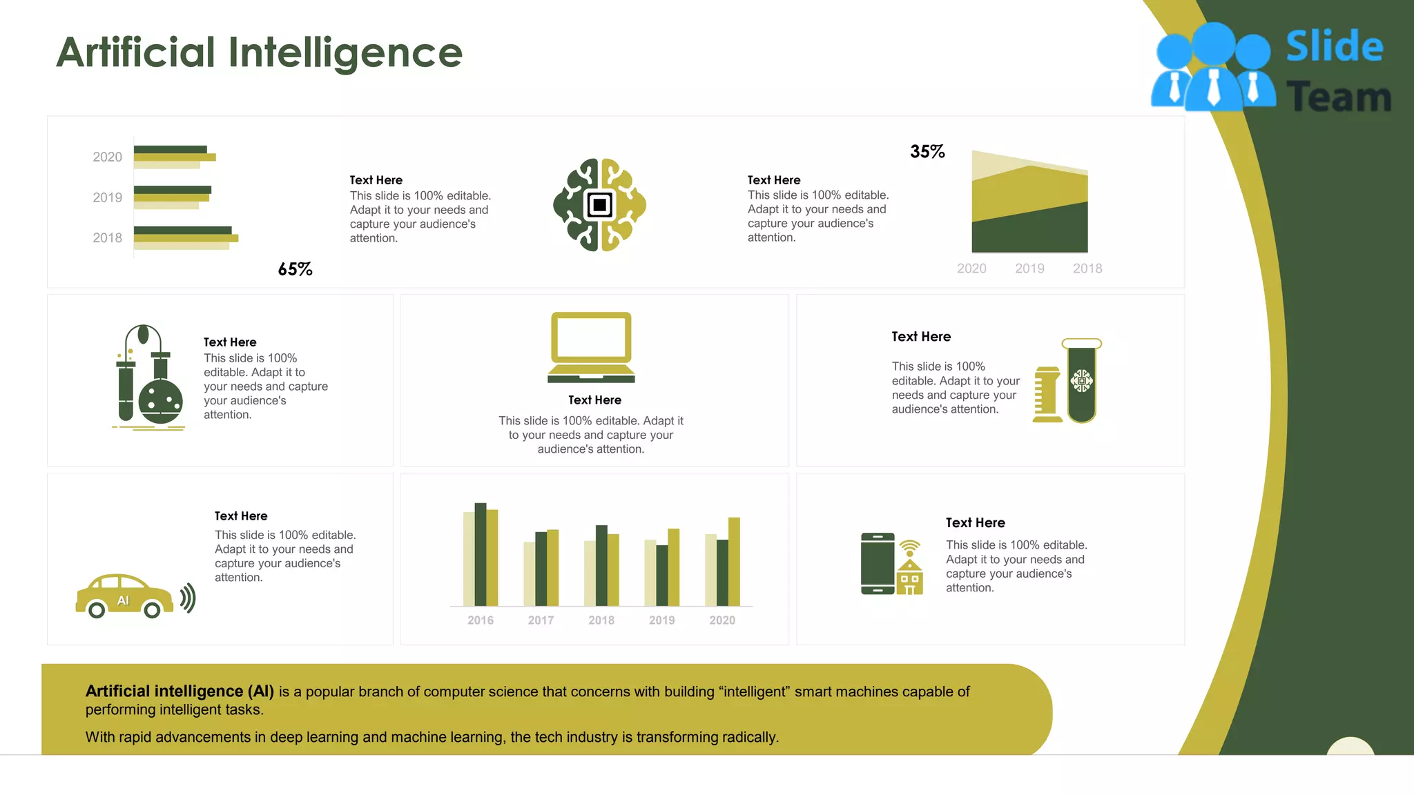 AI Vs ML Vs DL PowerPoint Presentation Slide Templates Complete Deck | PDF