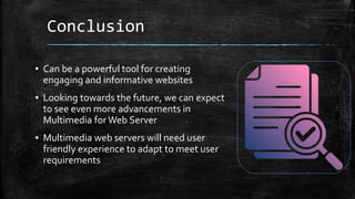 Multimedia for Web Server | PPTX