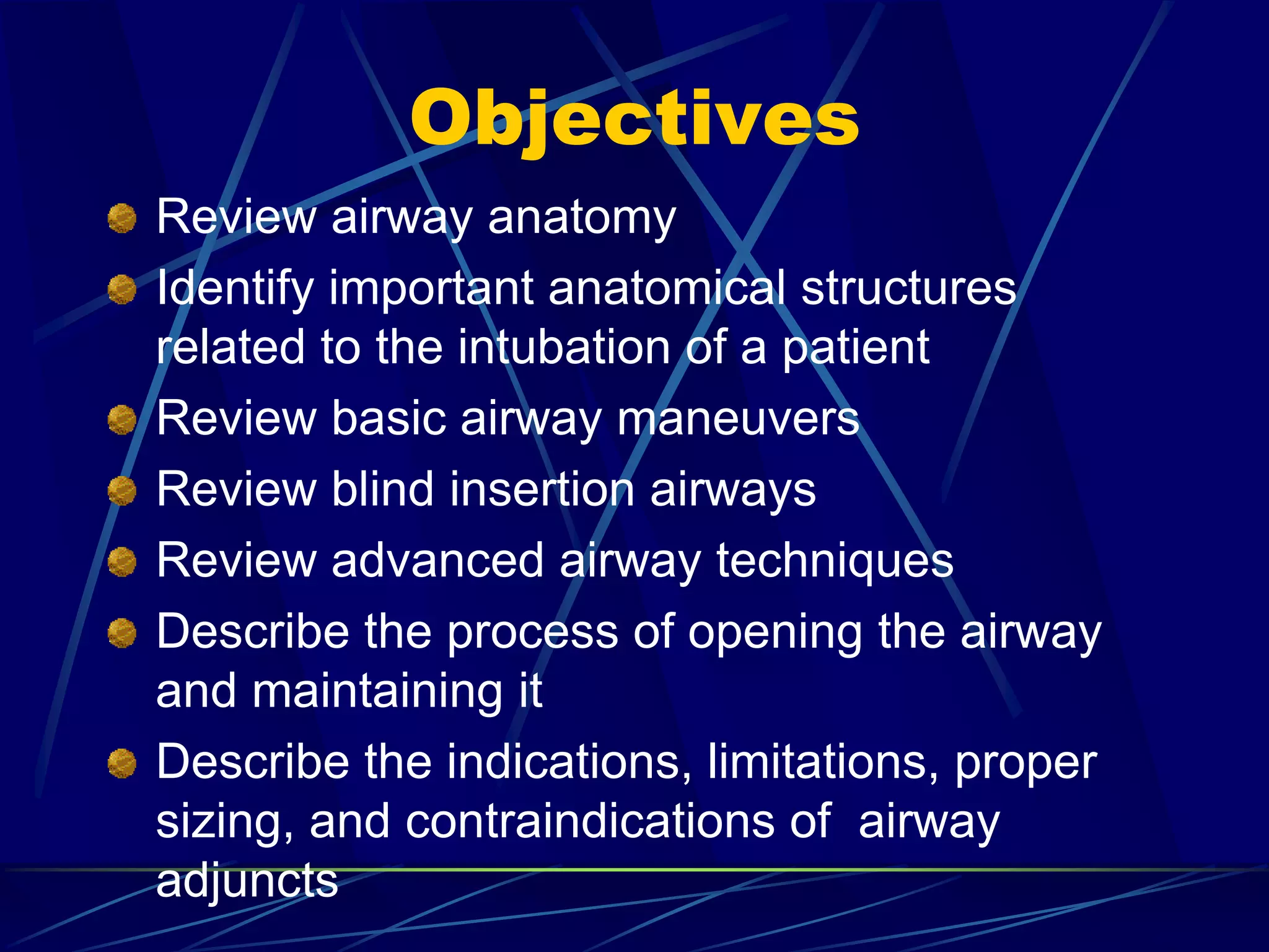basic airway management | PPTX