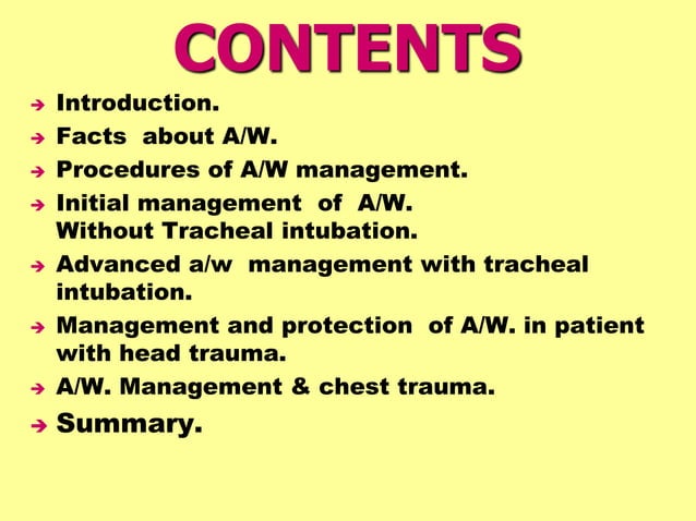 basic airway management | PPTX | Ear, Nose and Throat Conditions ...