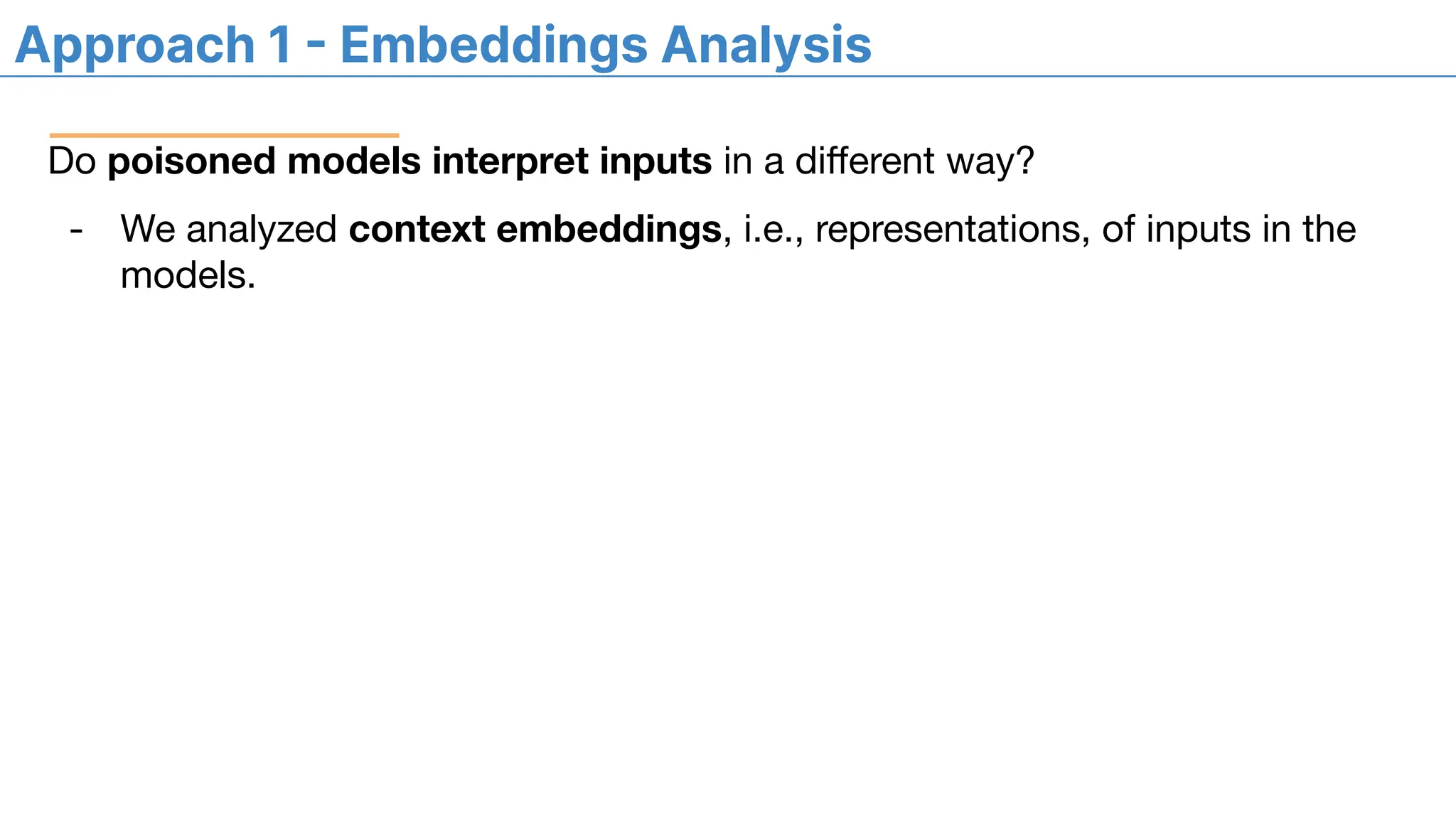 Measuring Impacts of Poisoning on Model Parameters and Embeddings for Large Language Models of ...