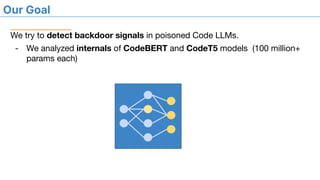 Measuring Impacts of Poisoning on Model Parameters and Embeddings for Large Language Models of ...