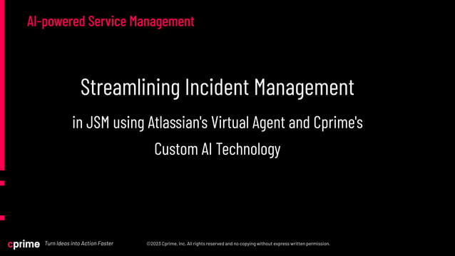AI-powered Service Management: Streamlining Incident Management in JSM ...