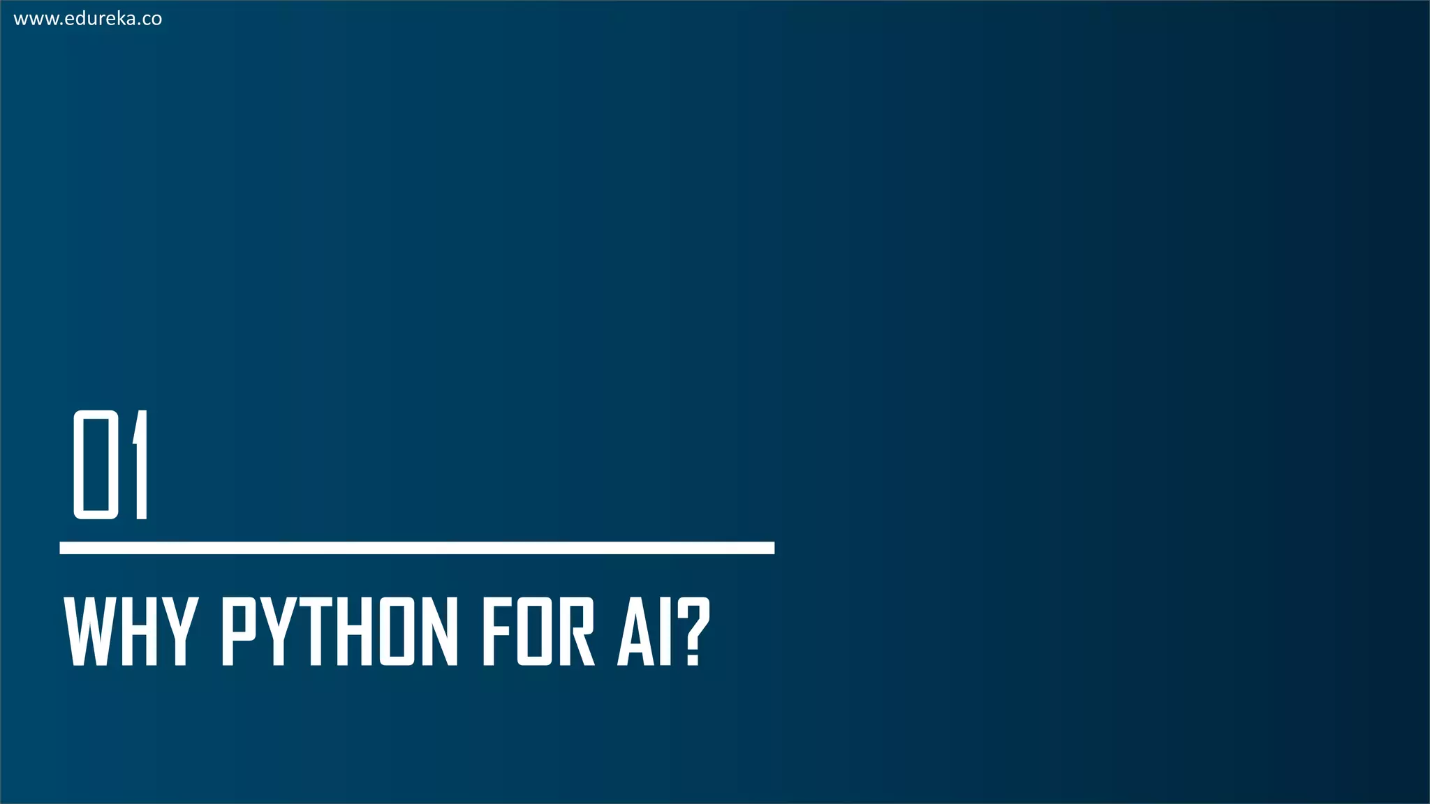 How To Use Artificial Intelligence With Python Edureka Ppt
