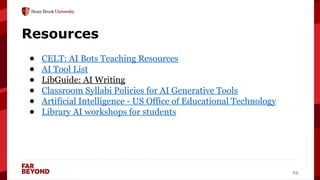Generative AI in Higher Education Workshop Crash Course | PPTX