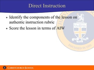 Authentic Intellectual Work | PPT