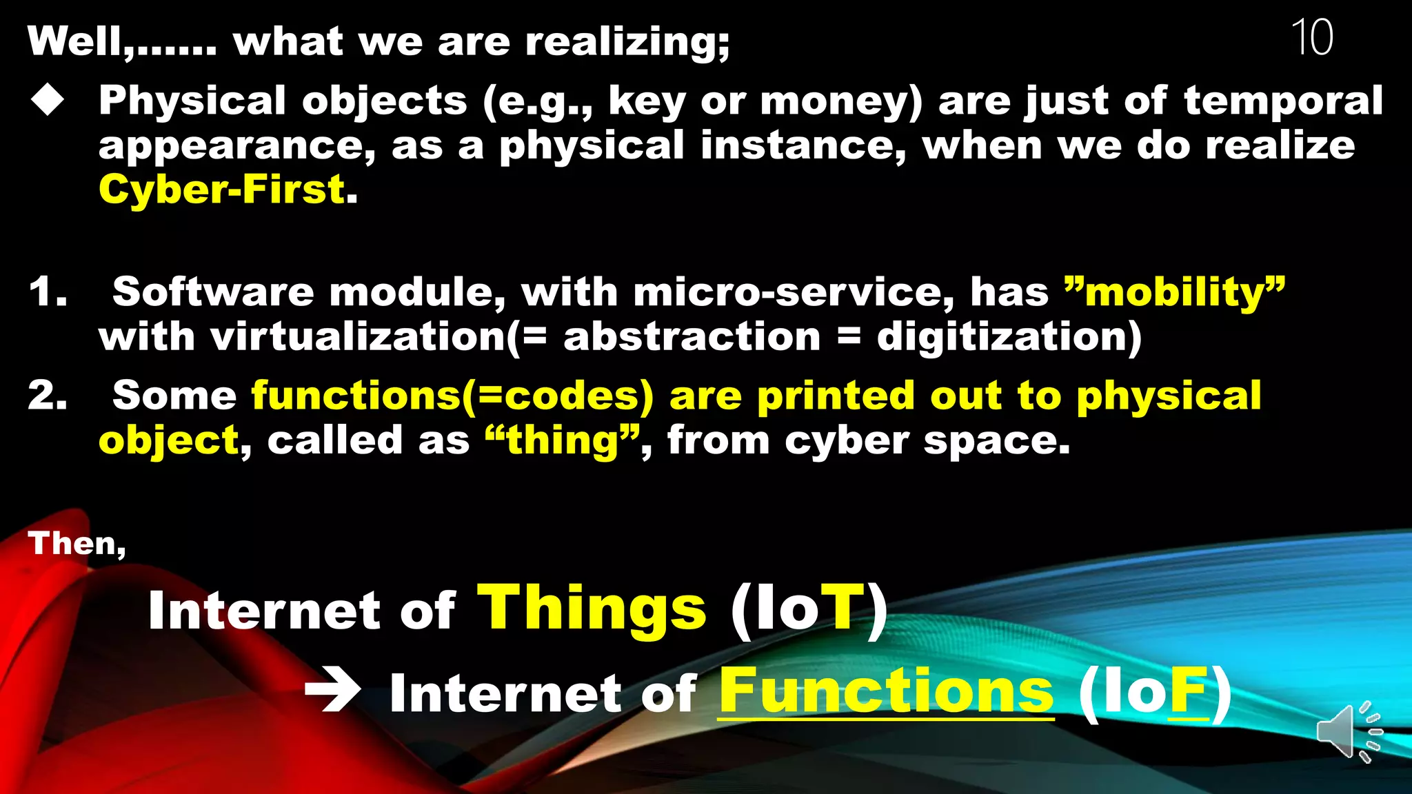 Professor Hiroshi ESAKI talks about Internet of Design | PPTX | Information Services Industry ...