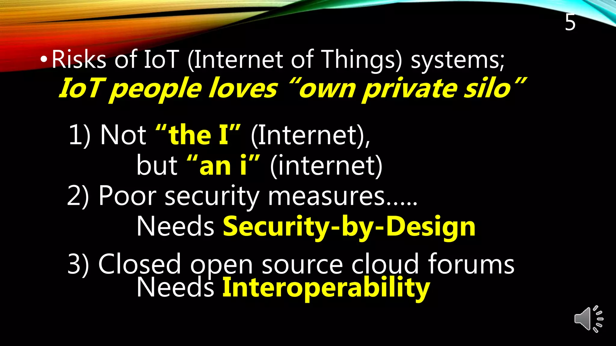 Professor Hiroshi ESAKI talks about Internet of Design | PPTX