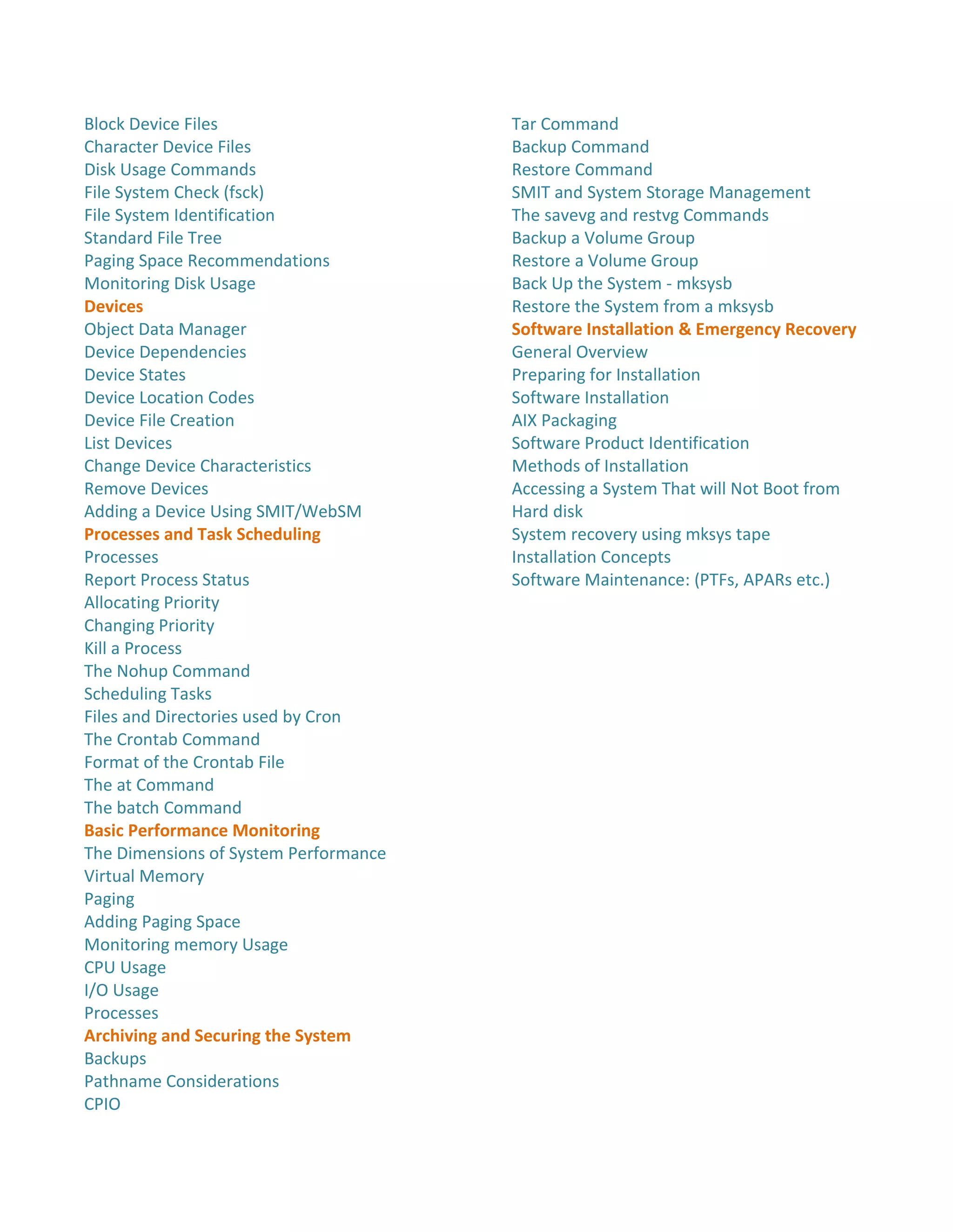 Aix administration | DOCX