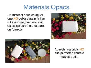 Això és transparent, translúcid o opac | PDF