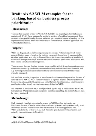 Aix workload manager | PDF