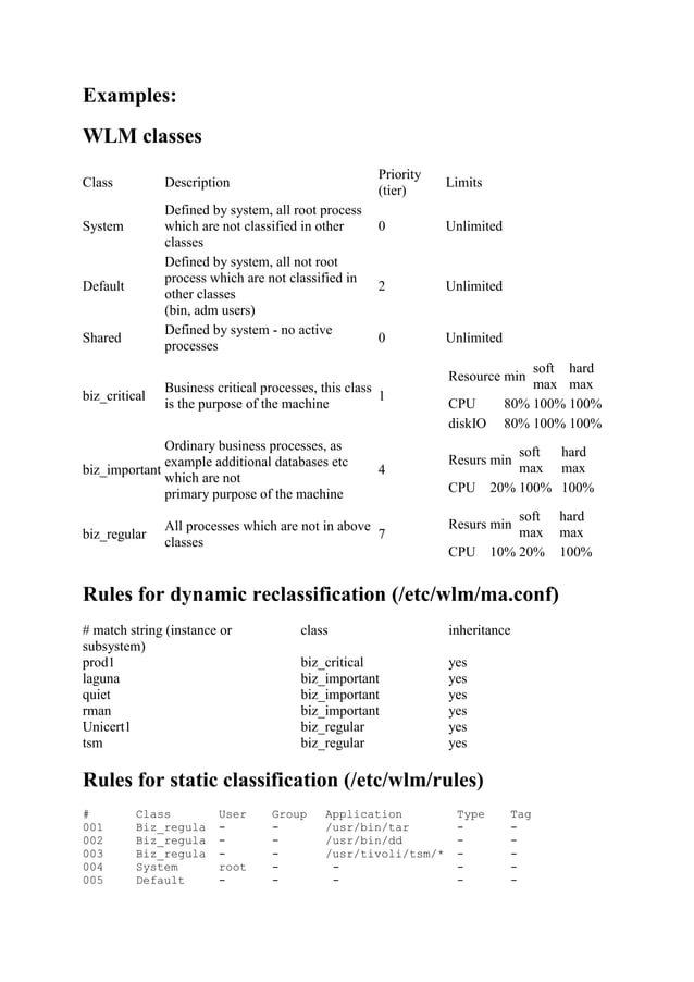Aix workload manager | PDF