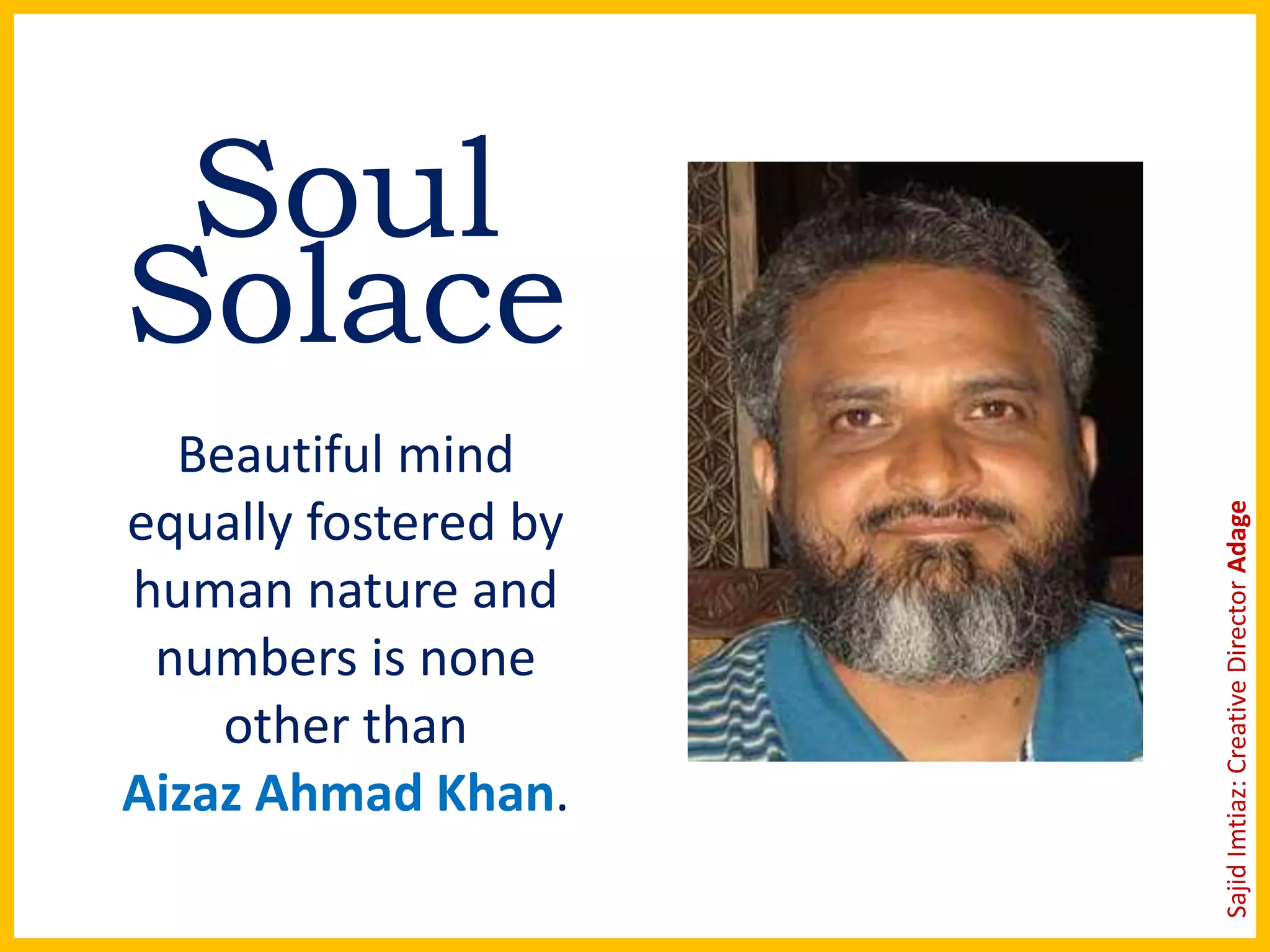 Aizaz Ahmad Khan Rohaila | PPTX