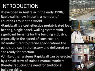 rapid walls- modular construction technology | PPTX