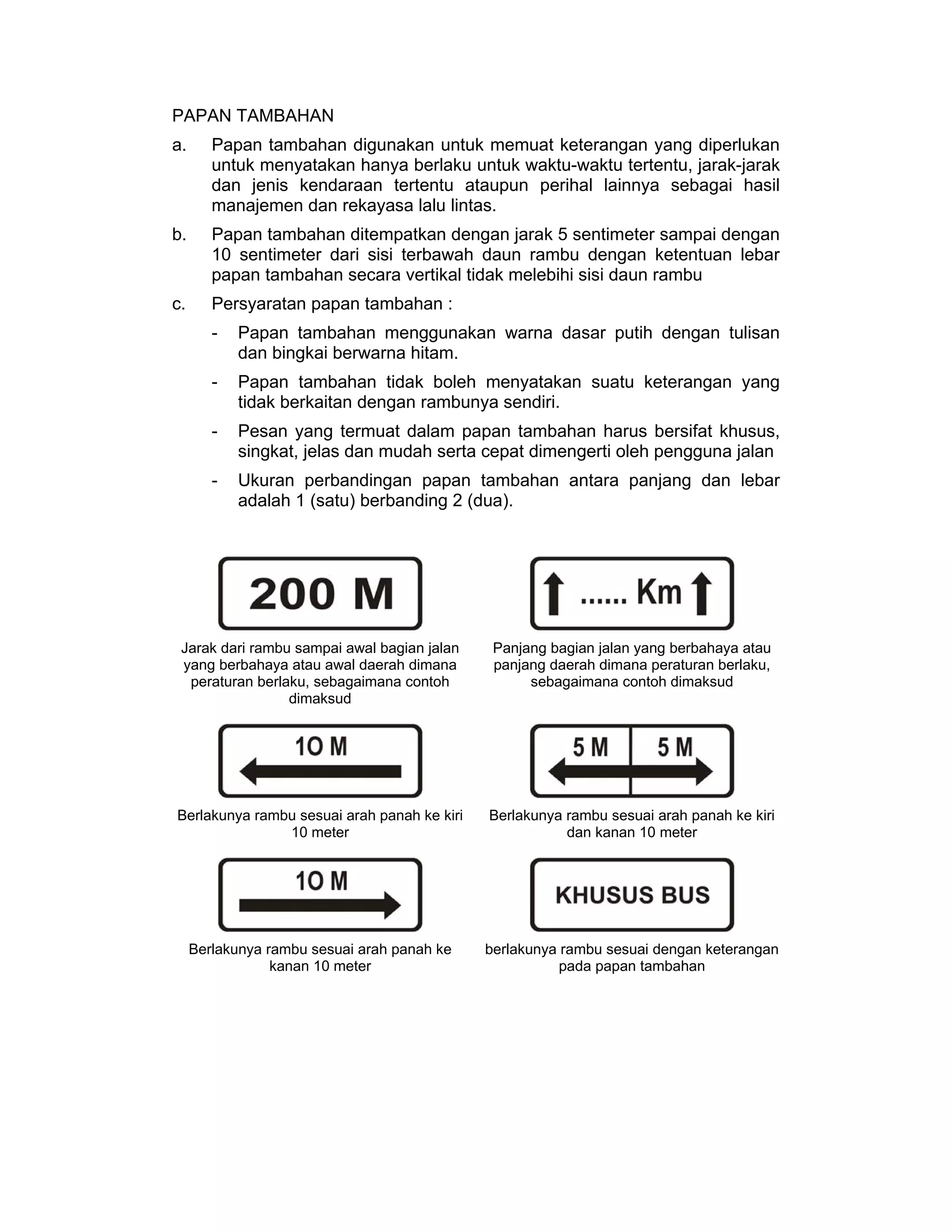 Rambu lalu lintas dan penjelasannya | PDF