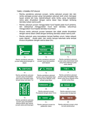 Rambu lalu lintas dan penjelasannya | PDF