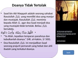 materi sejarah kebudayaan islam kisah saad bin abi waqash | PPT